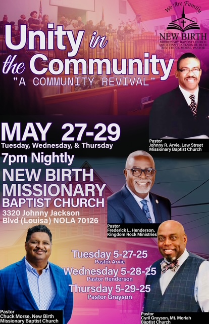 Community Revival - New Birth Missionary Baptist Church of New Orleans